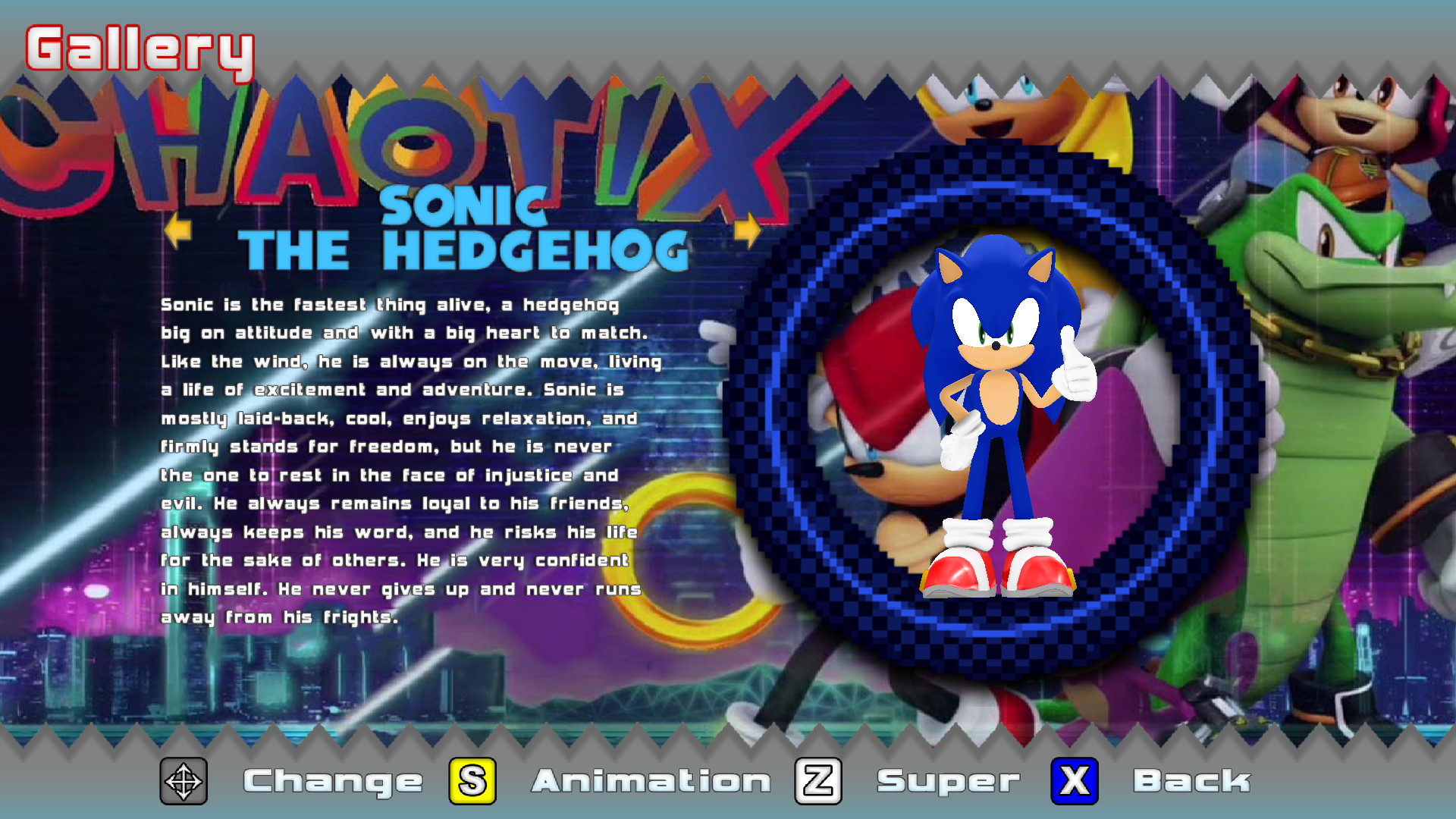 Team Chaotix theme Mod for Sonic World | SW Mods