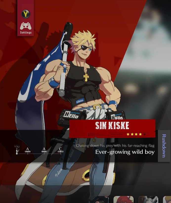 Rollbackia Flag for Sin Kiske Mod for GUILTY GEAR -STRIVE- | GGST Mods