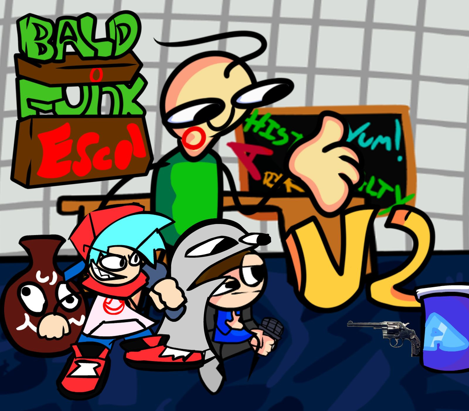 Baldo's Funk Escol v2 (OFFICIAL) Mod for Friday Night Funkin' | FNF Mods