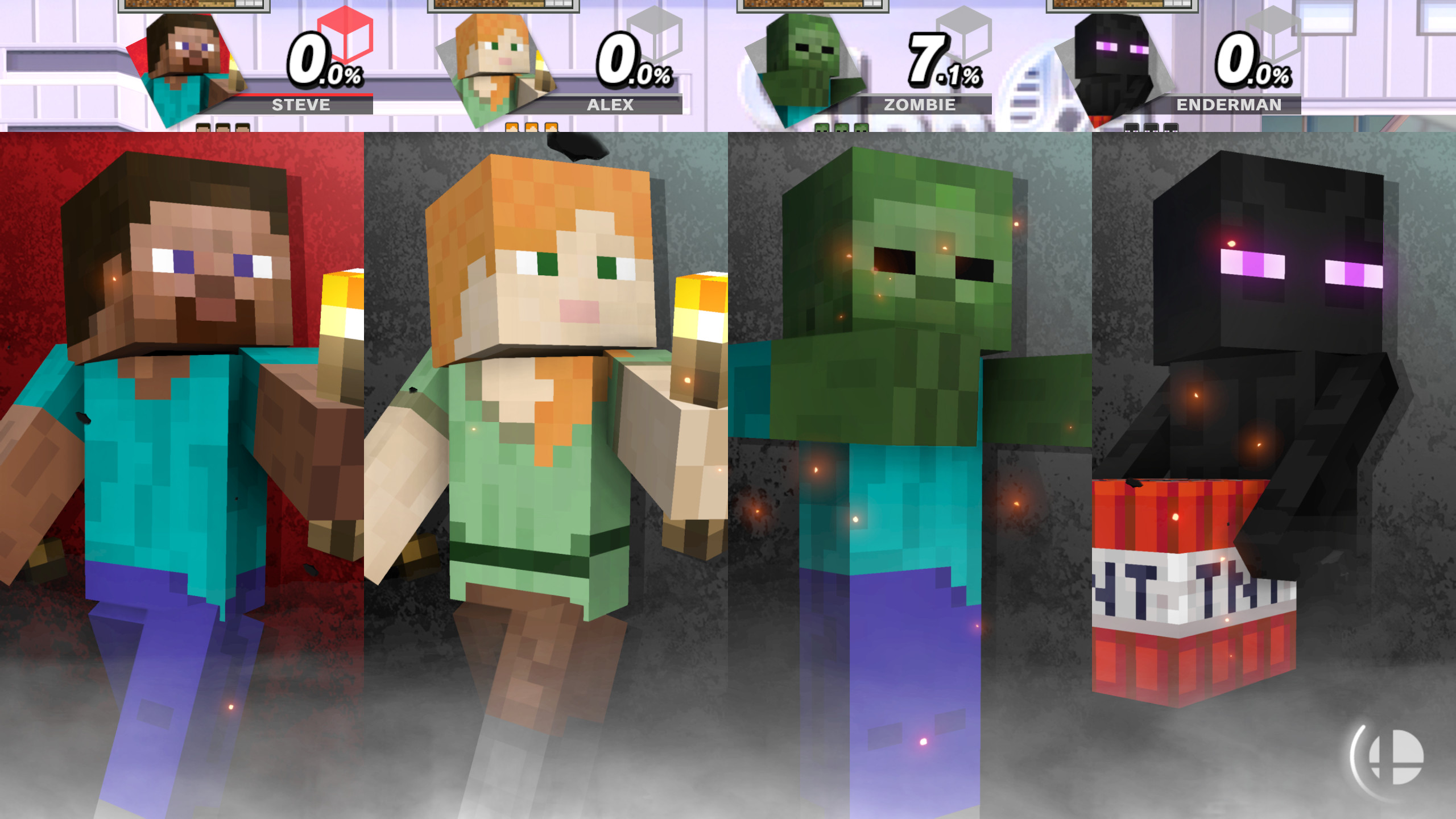 Minecraft Rerendered Mod for Super Smash Bros. Ultimate | SSBU Mods