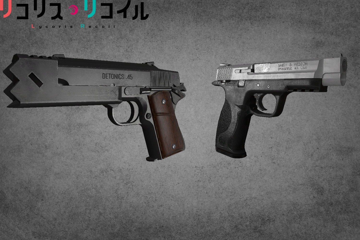 Lycoris Recoil DCM 1911 and Smith & Wesson M&P9 PS Mod for Counter ...