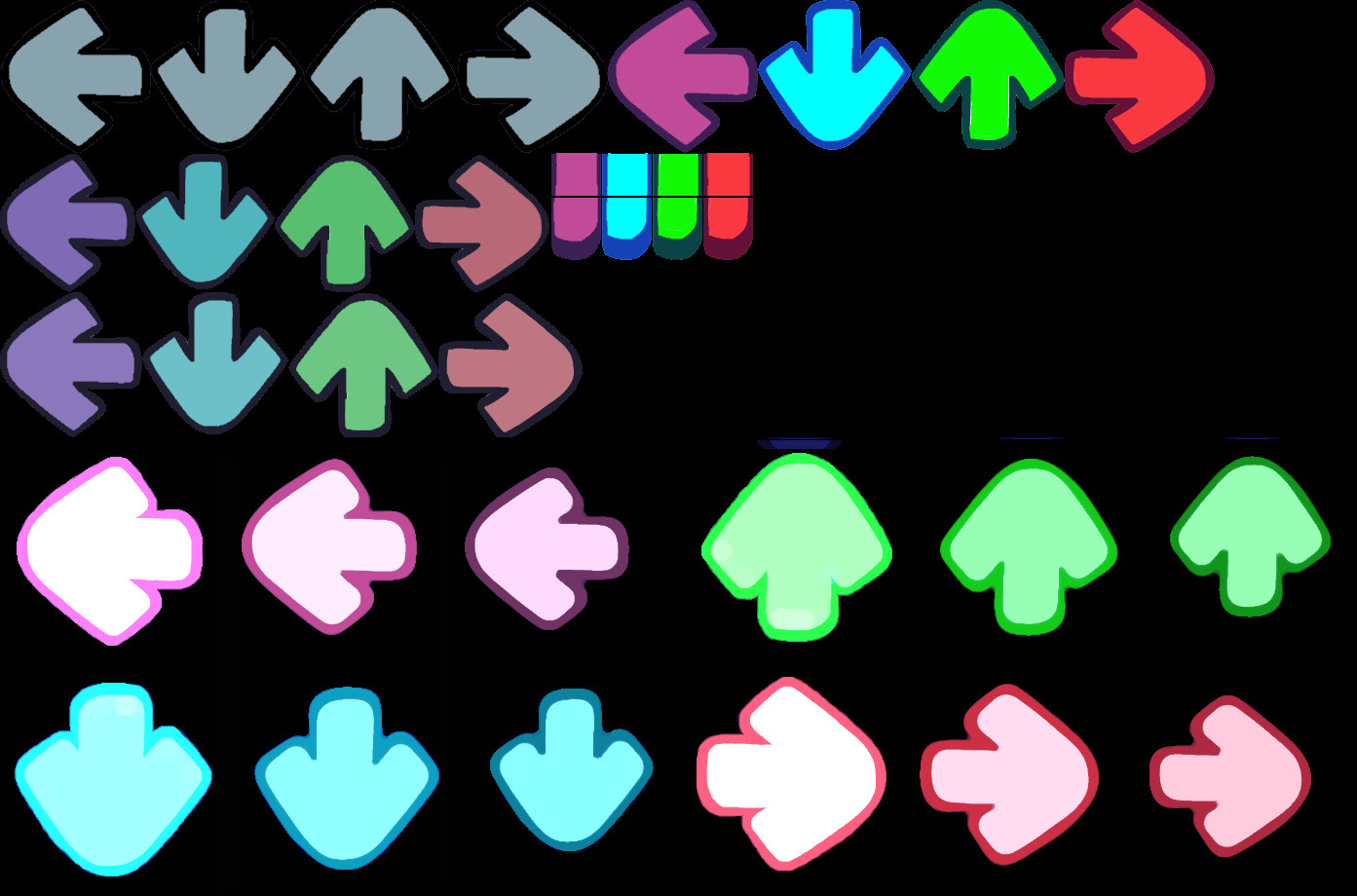 A noteskin thats it Mod for Friday Night Funkin' | FNF Mods