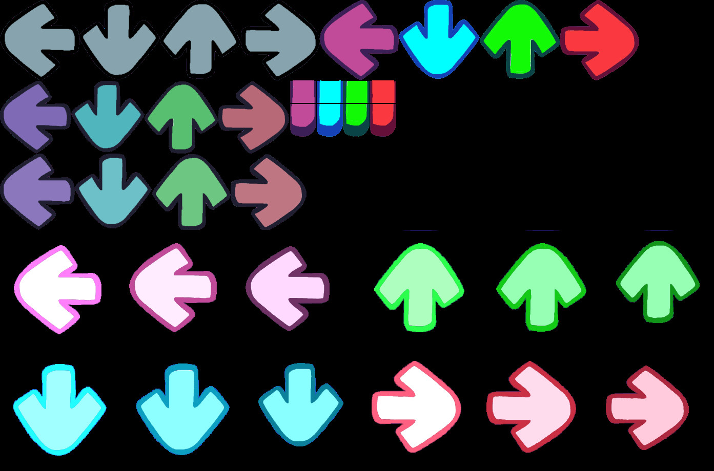 A noteskin thats it Mod for Friday Night Funkin' | FNF Mods