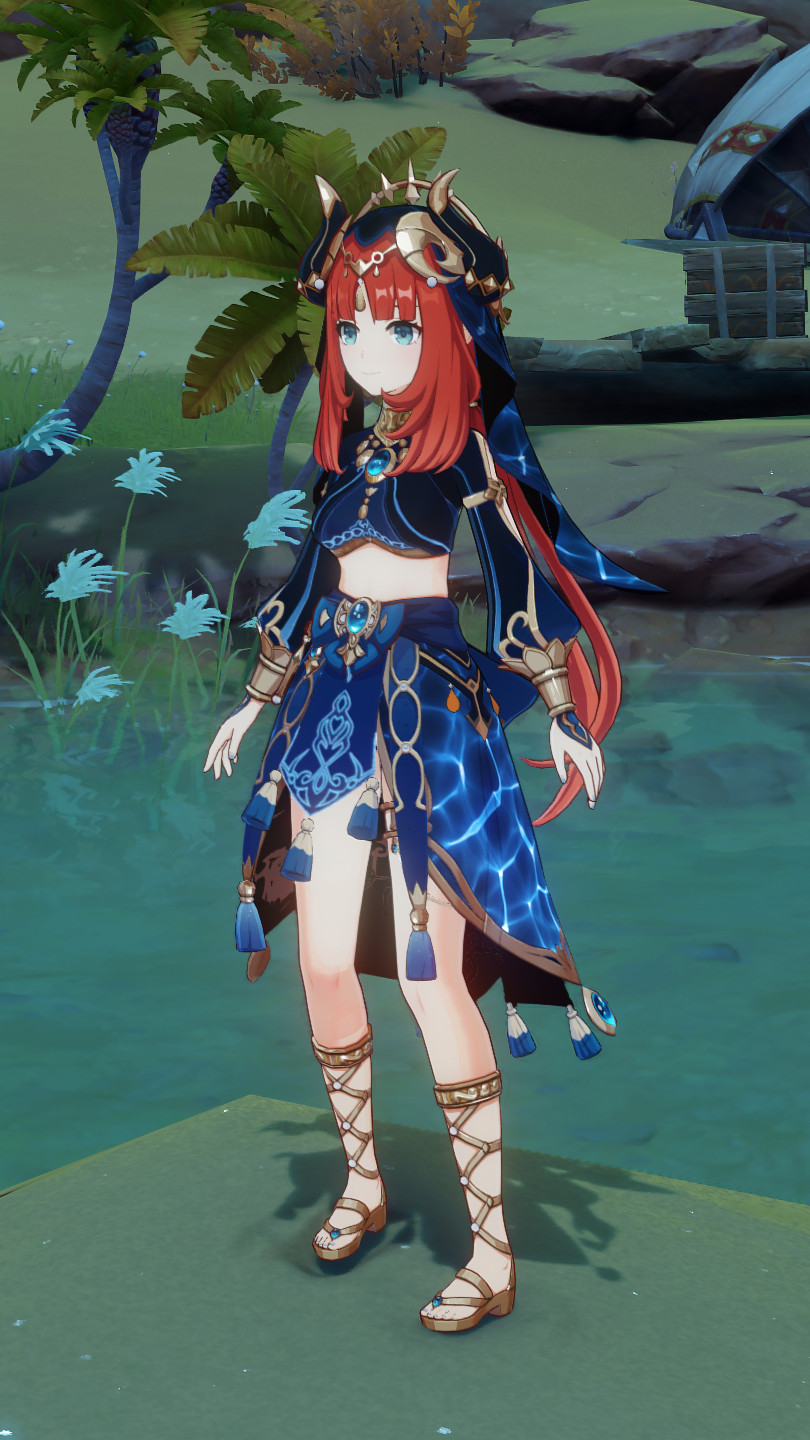 Deep Blue Nilou Mod for Genshin Impact | GI Mods