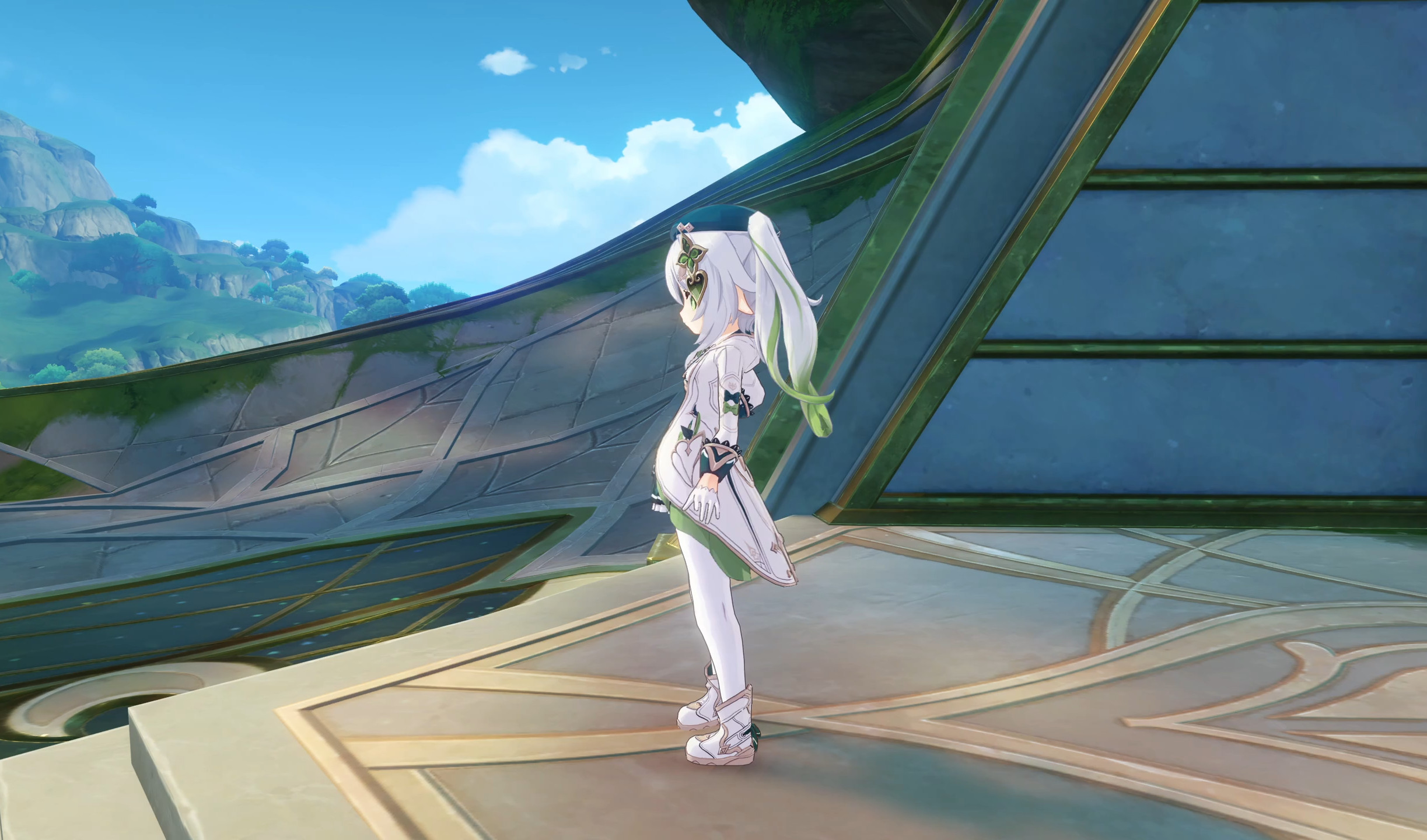 Nahida in HI3rd Theresa's "Verdant Sky" Outfit Mod for Genshin Impact | GI Mods