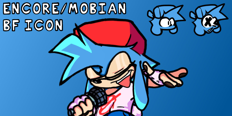 Yet ANOTHER encore/mobian BF icon [Friday Night Funkin'] [Mods]