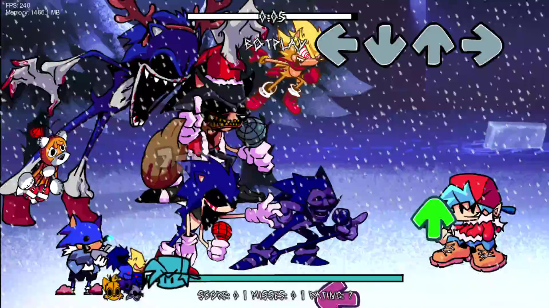 Sonic.exe Christmas Cover (Hark) Mod for Friday Night Funkin' | FNF Mods