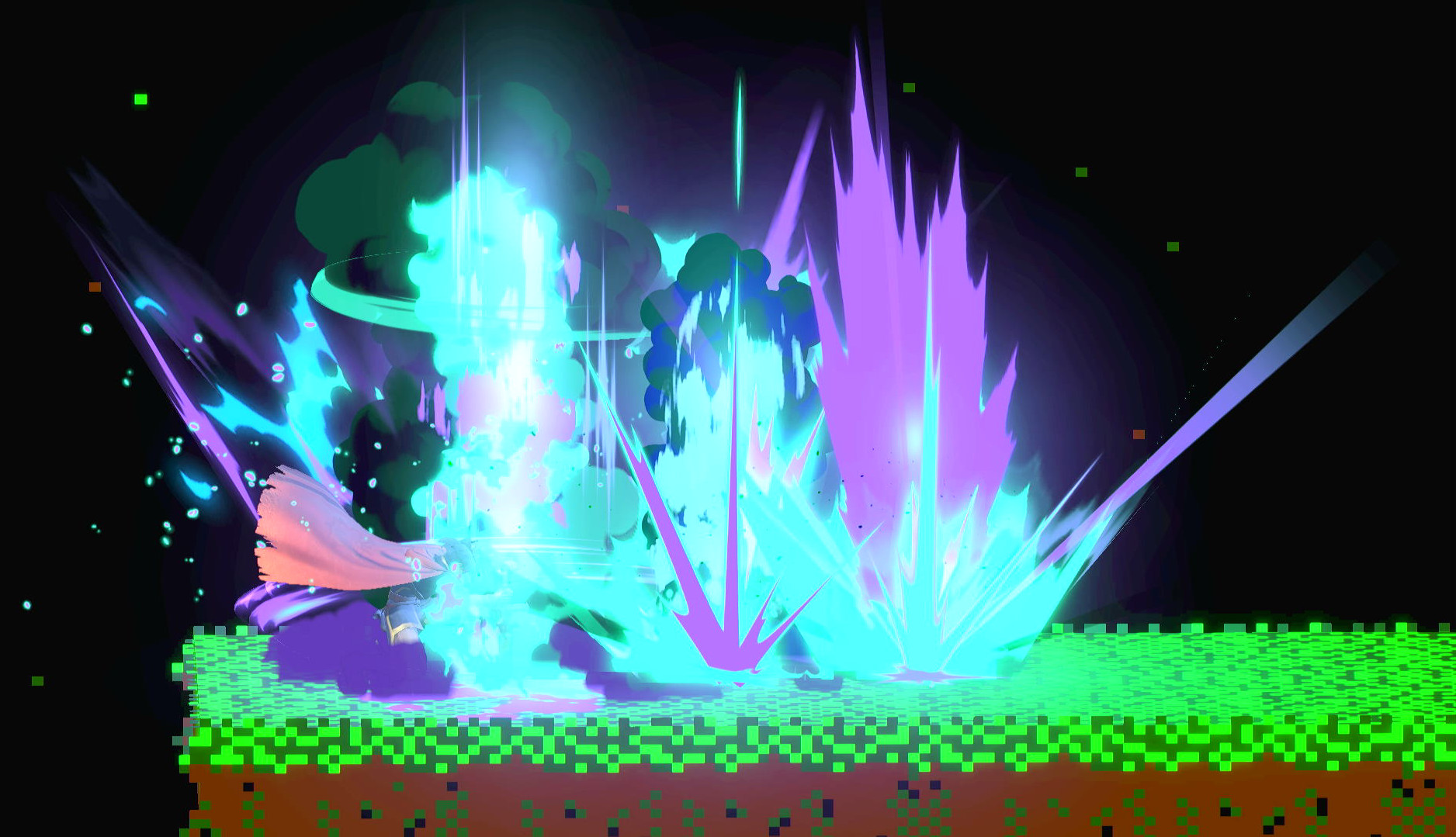 Neon Fire Effects Mod for Super Smash Bros. Ultimate | SSBU Mods