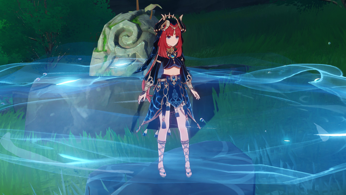 Deep Blue Nilou Mod for Genshin Impact | GI Mods