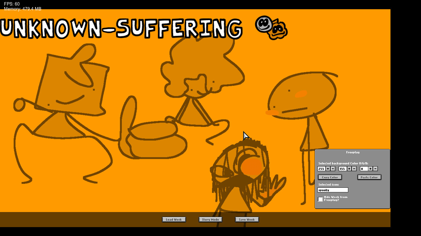 unknown-suffering cover Mod for Friday Night Funkin' | FNF Mods