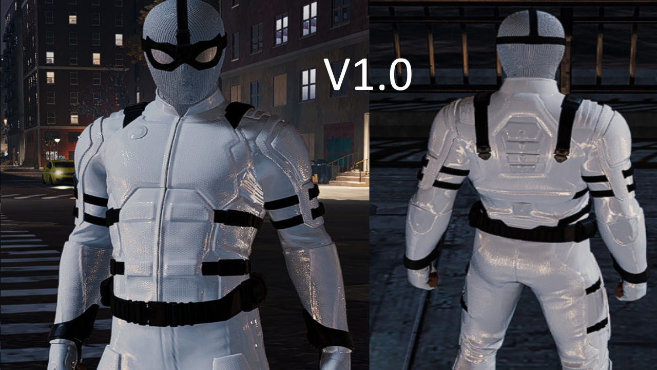 White MCU Stealth Suit Mod for Marvel's Spider-Man: Remastered (PC ...