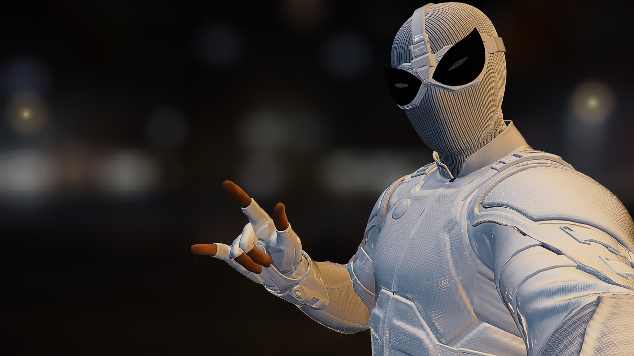 White MCU Stealth Suit Mod for Marvel's Spider-Man: Remastered (PC ...