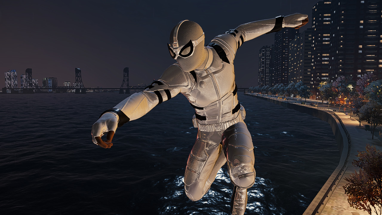 White MCU Stealth Suit Mod for Marvel's Spider-Man: Remastered (PC ...