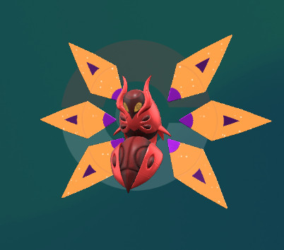 Shiny Red Moth [Pokemon Scarlet & Violet] [Mods]