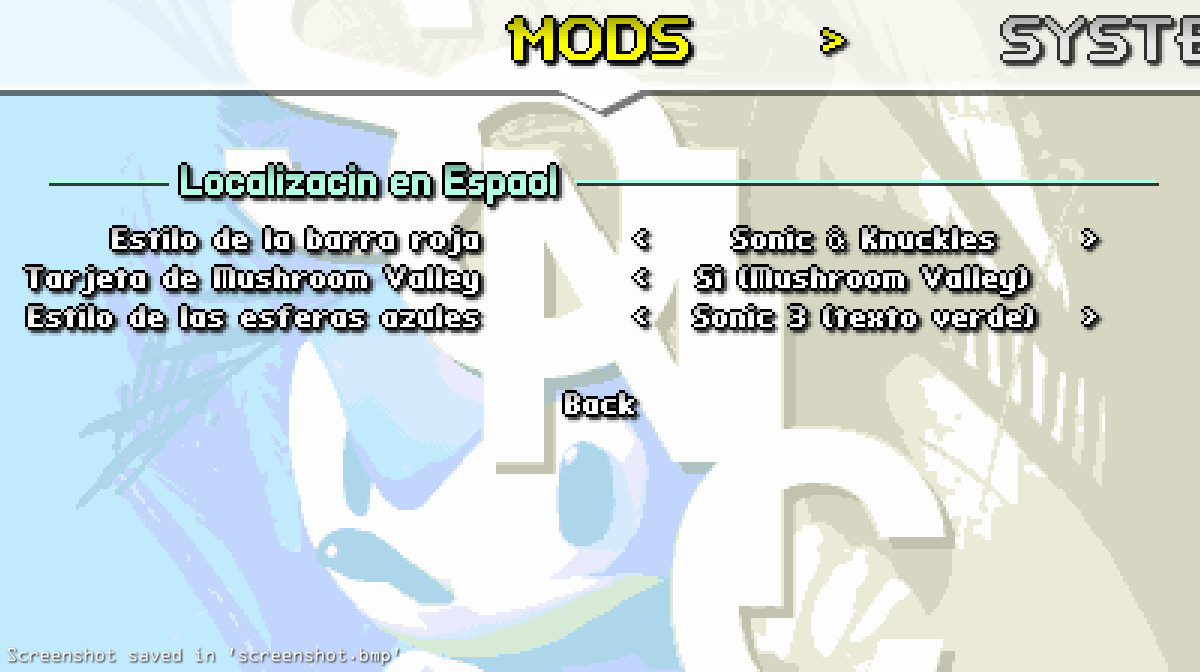 Localización en Español (Spanish Localization) Mod for Sonic 3 A.I.R. | S3AIR Mods