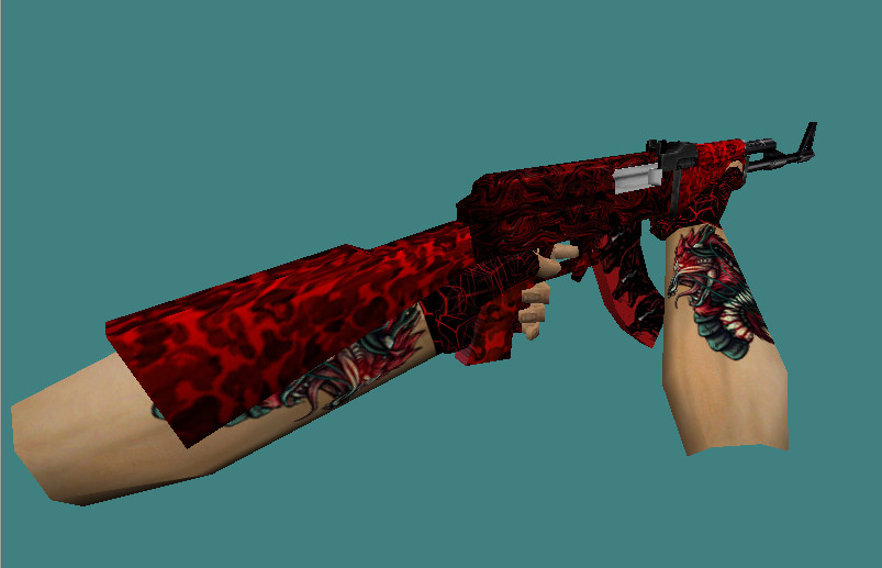 Ak-47 Red Fury Mod for Counter-Strike 1.6 | CS1.6 Mods