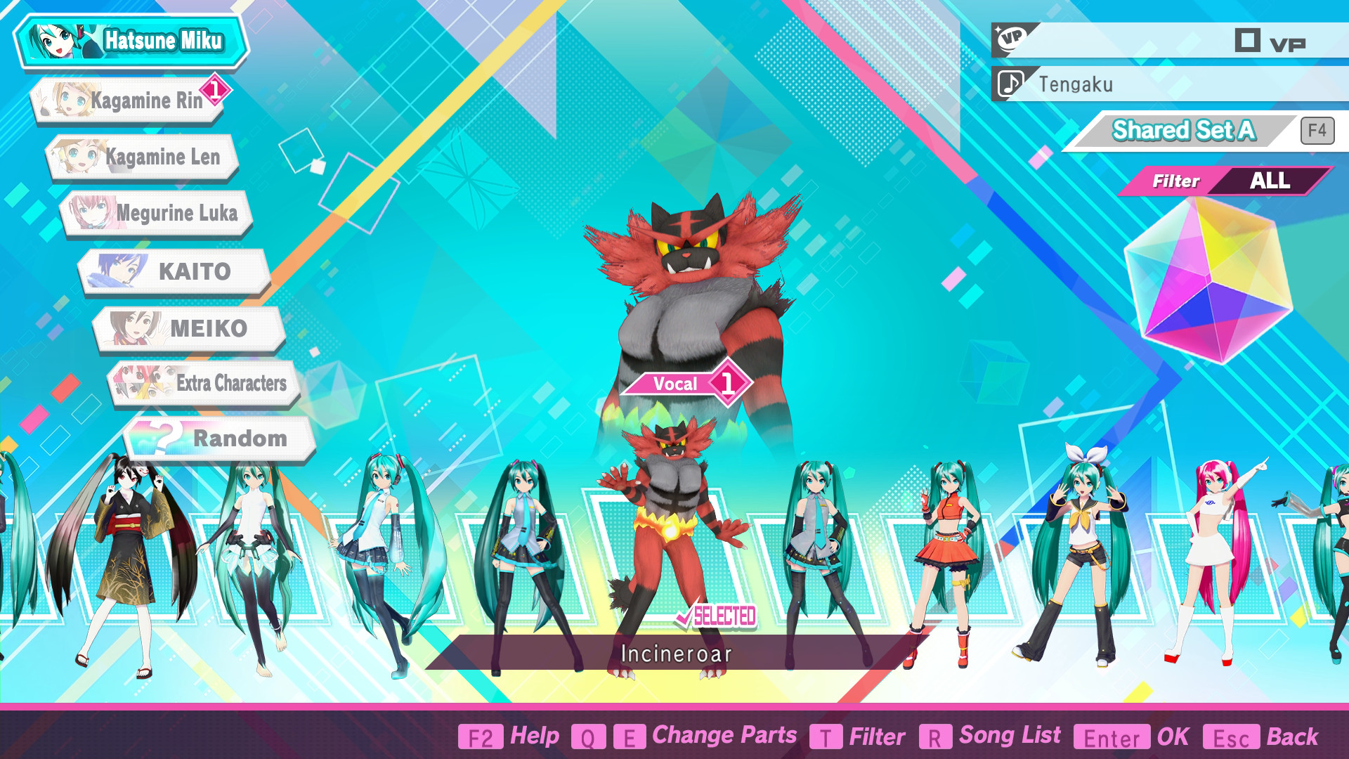 Incineroar Mod for Hatsune Miku: Project DIVA Mega Mix+ | PDMegaMix+ Mods
