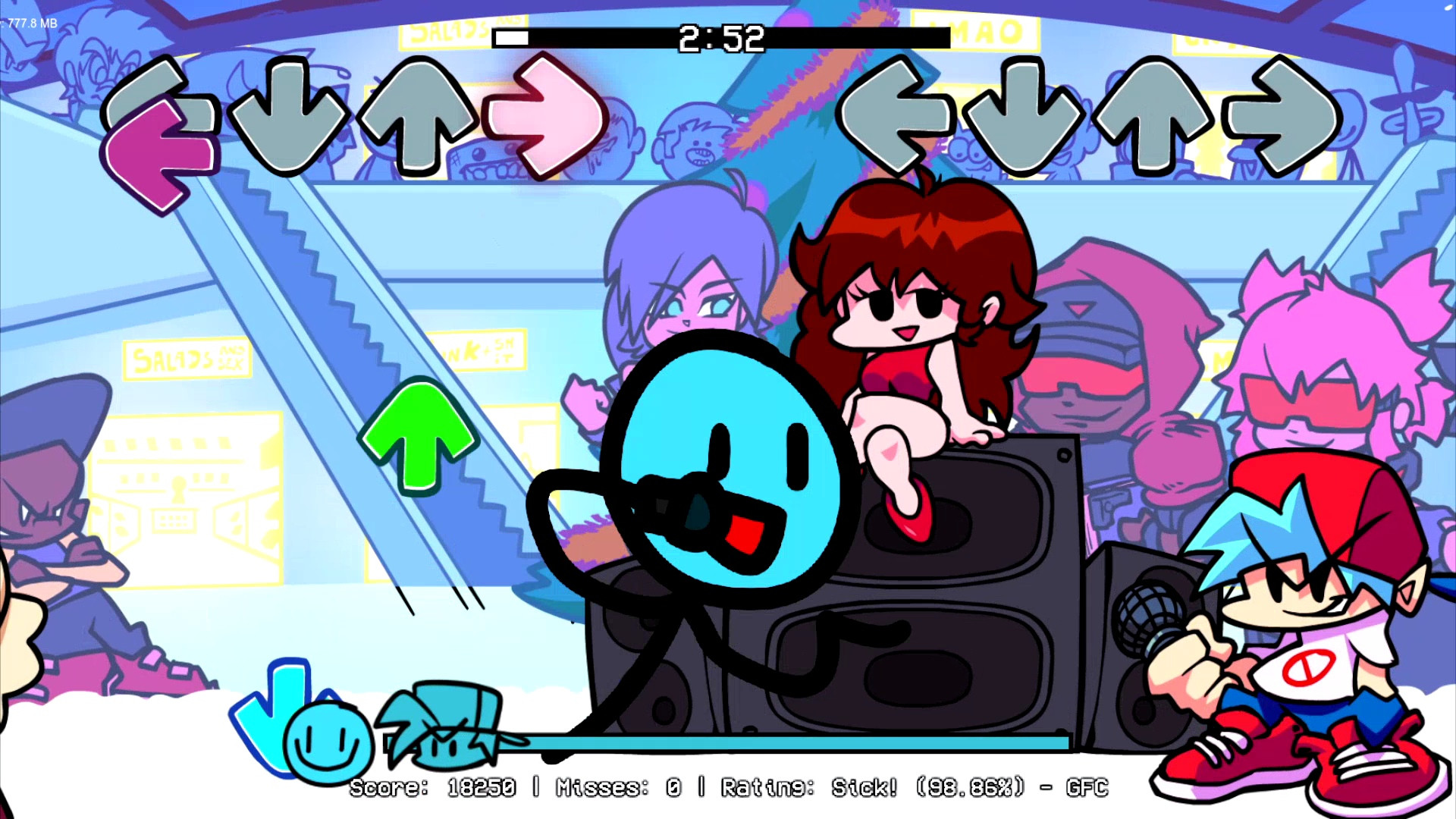 I meet BF!! (Virgin Rage Cover) Mod for Friday Night Funkin' | FNF Mods