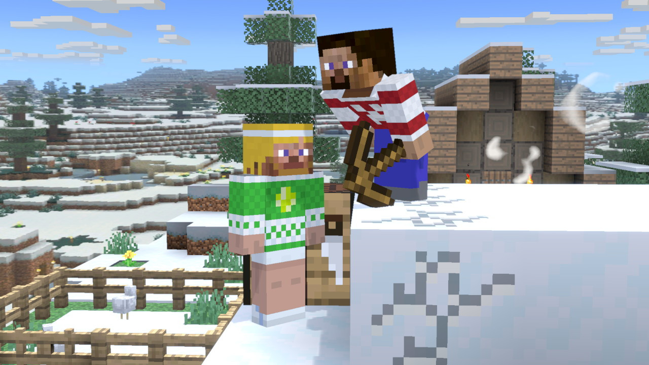 Festive Mashup Skins for Steve & Alex Mod for Super Smash Bros ...