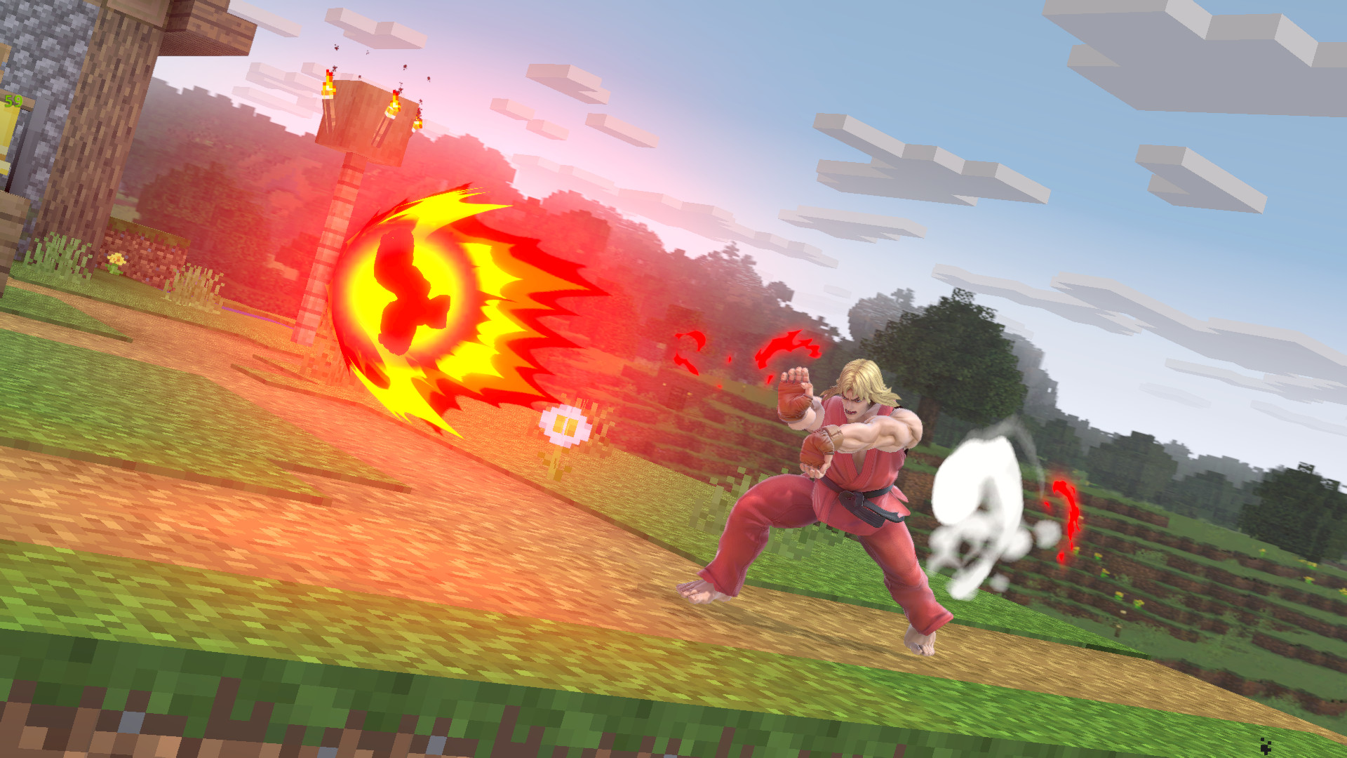 Flame Hadoken Ken Effects Mod for Super Smash Bros. Ultimate | SSBU Mods