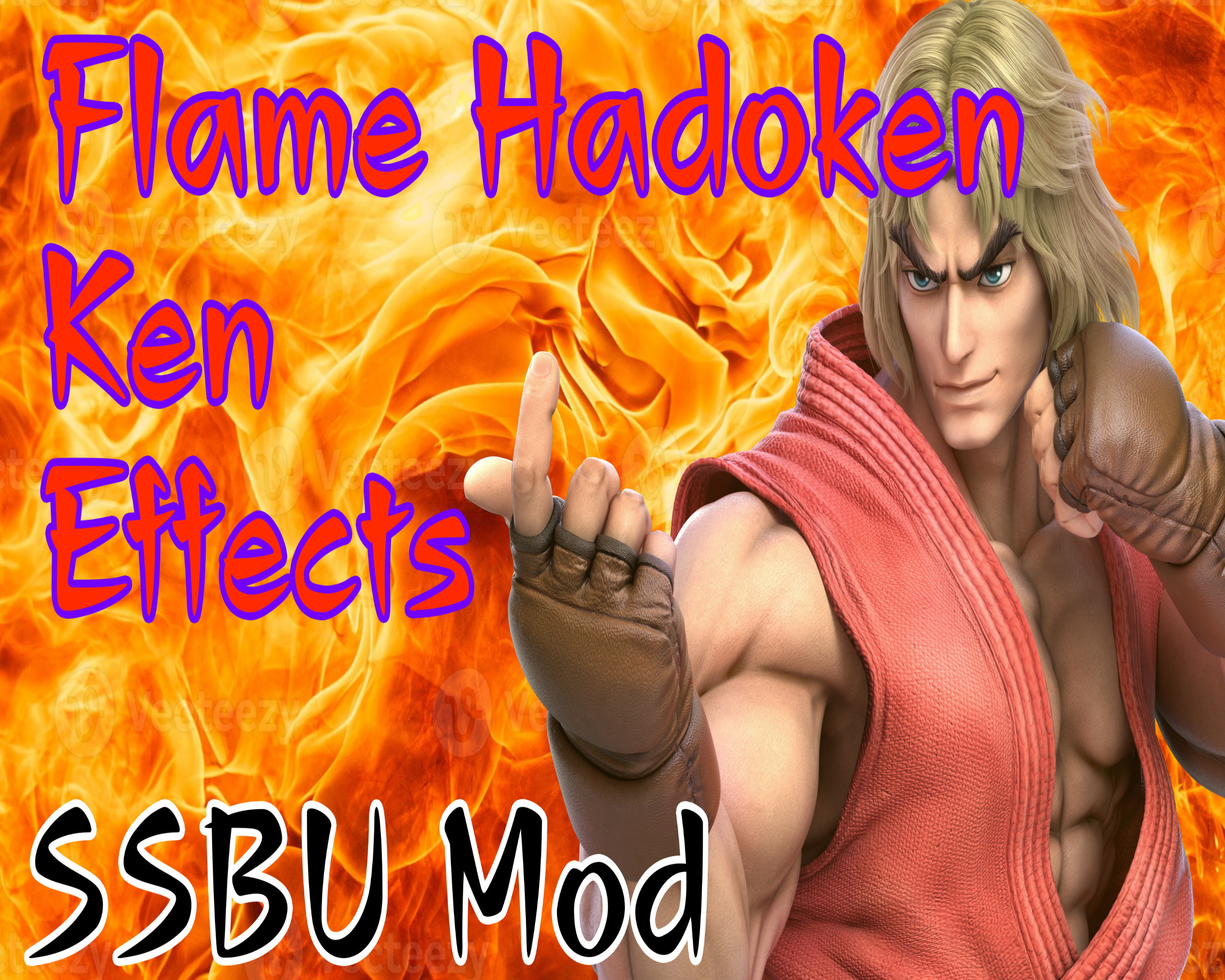 Flame Hadoken Ken Effects Mod for Super Smash Bros. Ultimate | SSBU Mods
