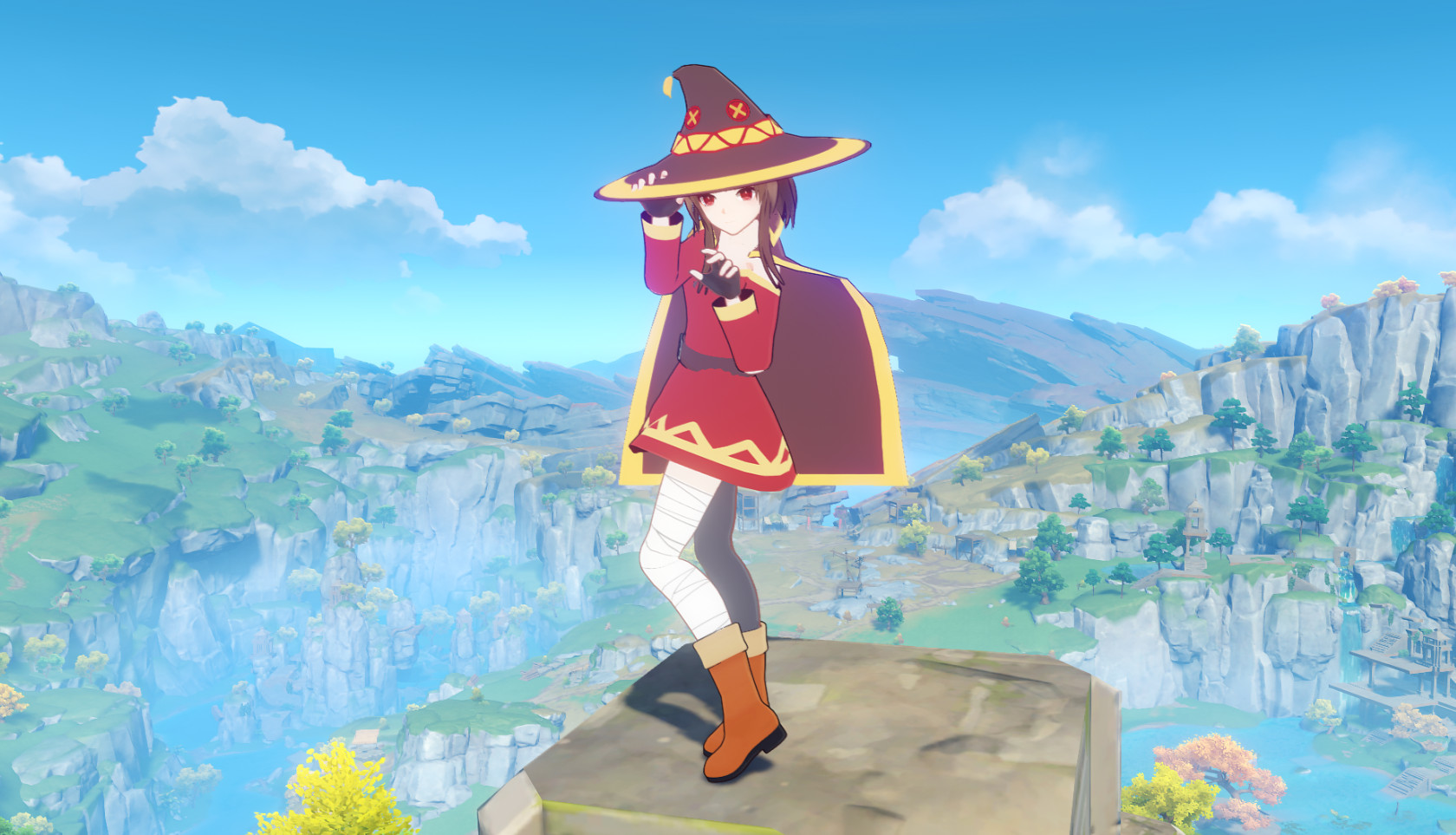 Megumin (Konosuba) + Staff Mod for Genshin Impact | GI Mods