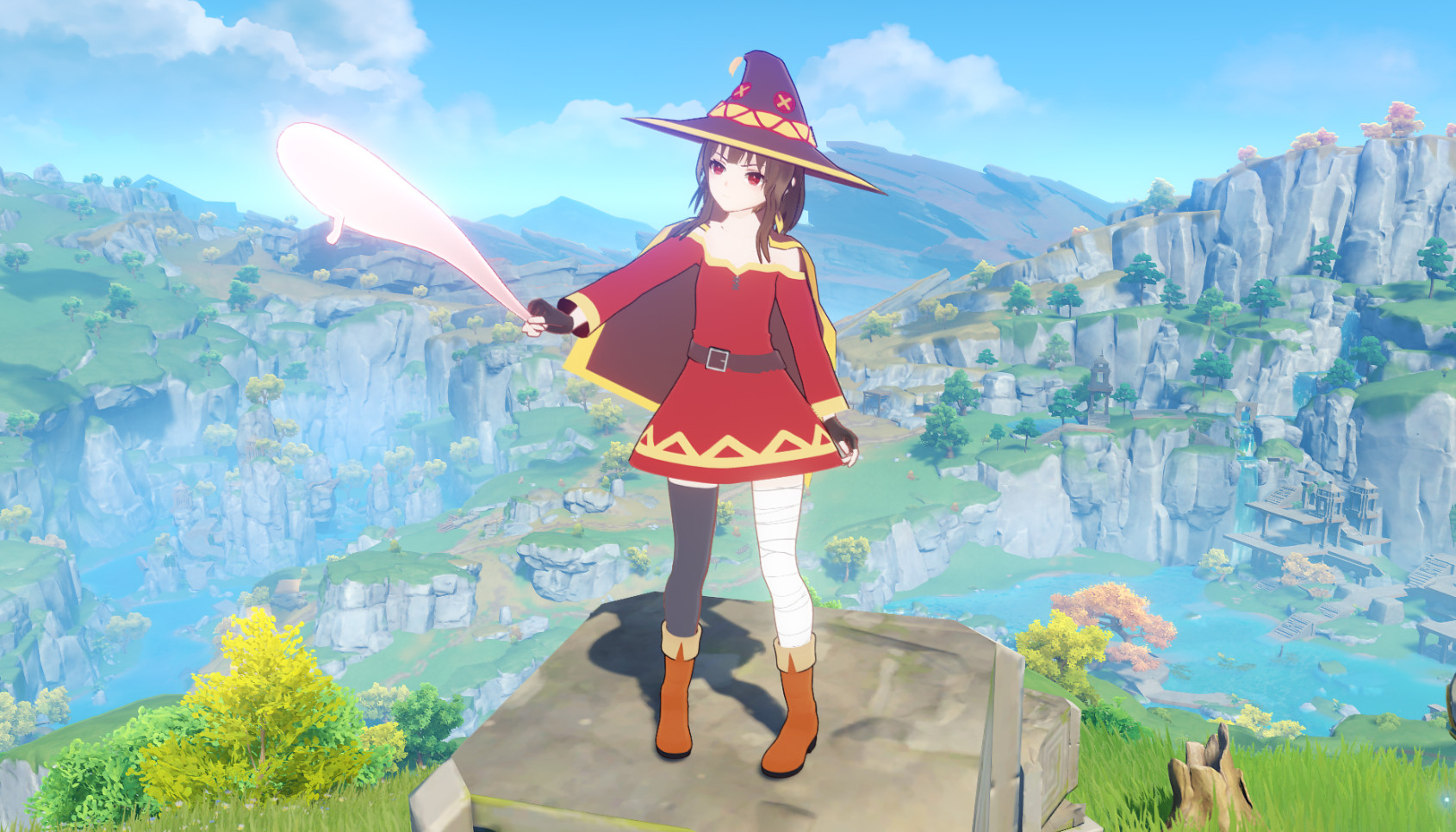 Megumin (Konosuba) + Staff Mod for Genshin Impact | GI Mods