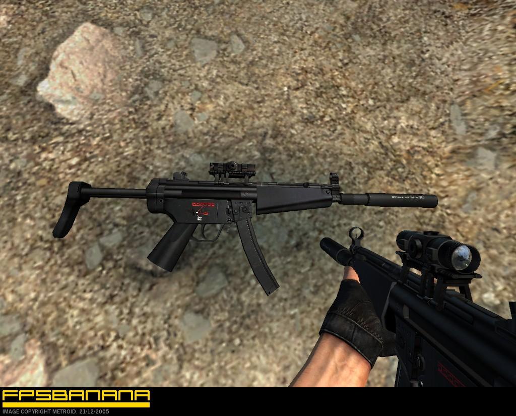 Mp5 W/ Scope & Silencer Mod for Counter-Strike: Source | CS:S Mods