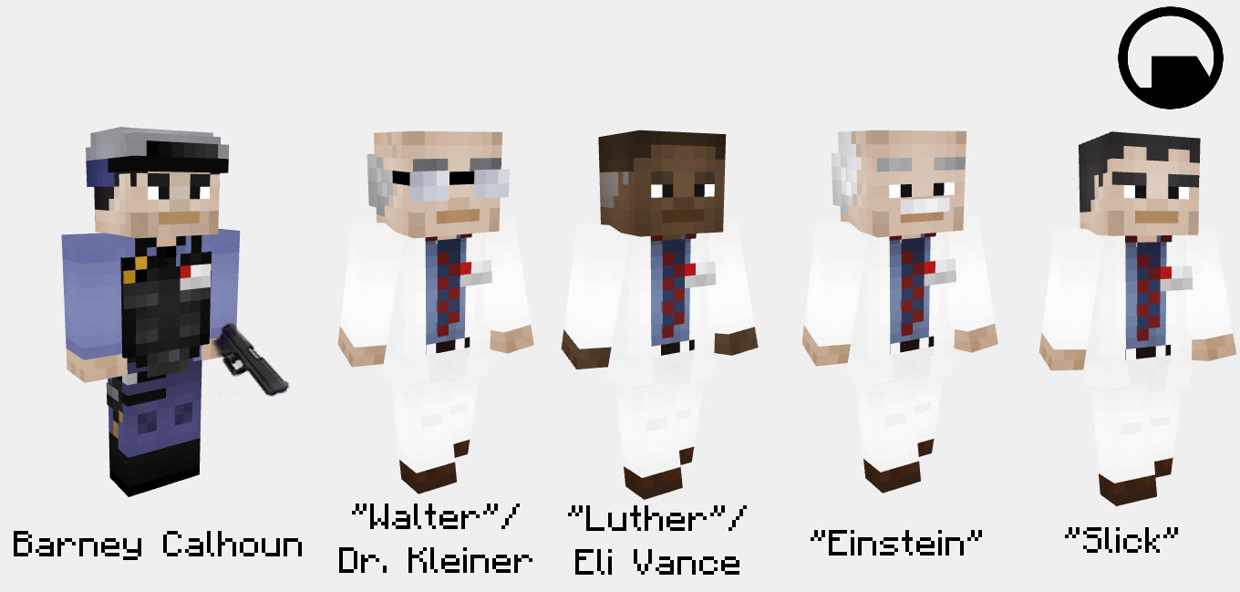 [1.8]+ Half-Life 1 Skin Packs Mod for Minecraft: Java Edition | MC Mods