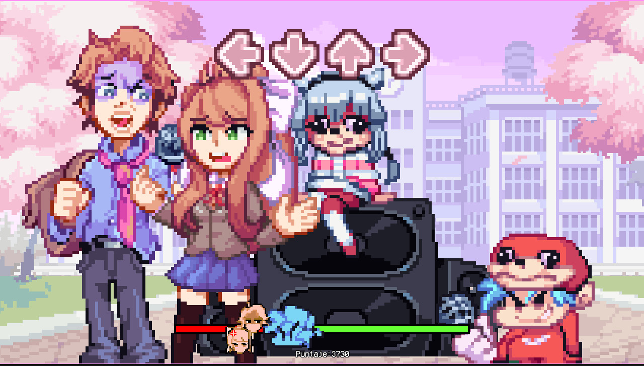 Monika Week Full Reskin Mod for Friday Night Funkin' | FNF Mods