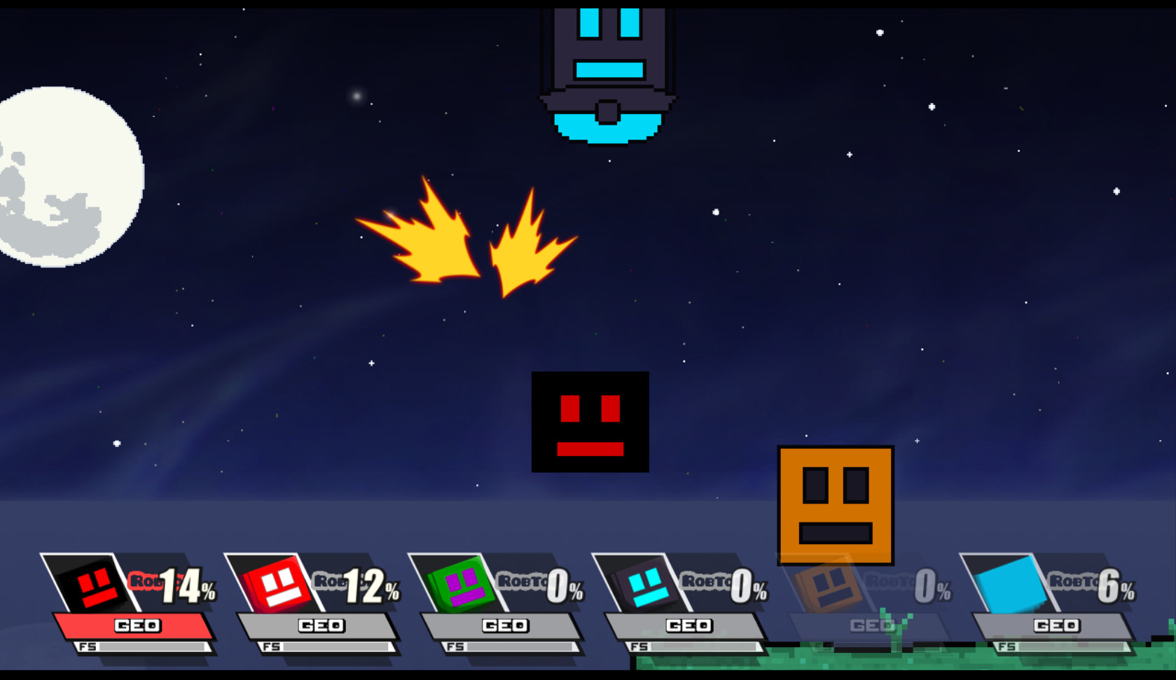 Red and black Geo skin (0.9.4/CMC+V7) [Super Smash Bros. Crusade] [Mods]