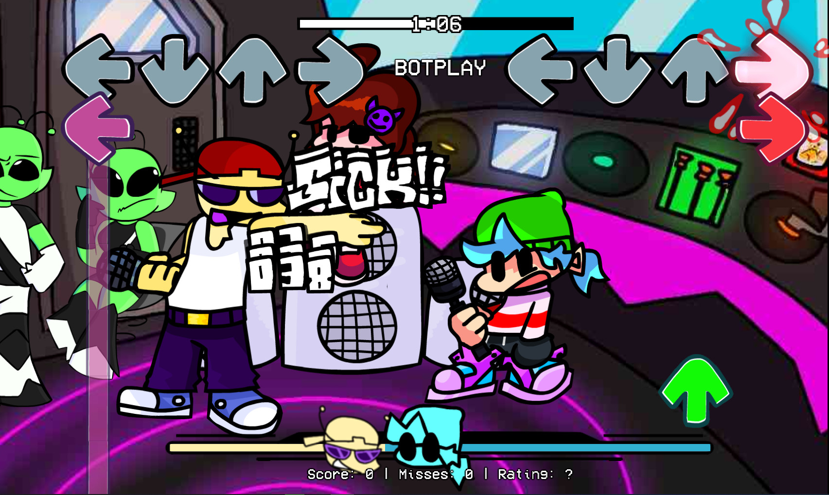 Saturday Night Invadin' (DEMO) Mod for Friday Night Funkin' | FNF Mods