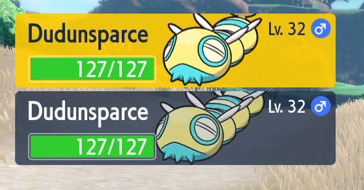 Unique Three-Segment Dudunsparce Menu Icon [Pokemon Scarlet & Violet ...