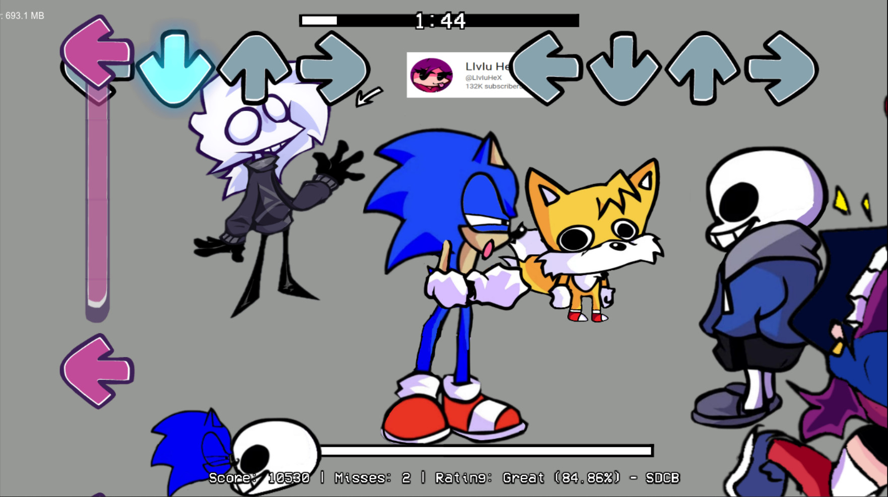 Sonic VS Sans [Friday Night Funkin'] [Mods]