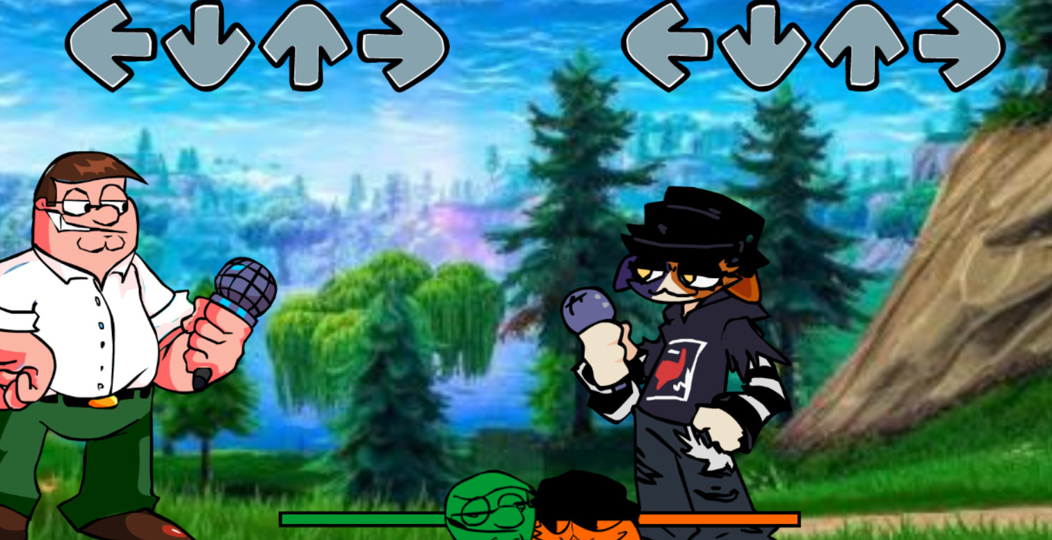 The fnf mod ever: peter vs that cat from fortnite Mod for Friday Night ...