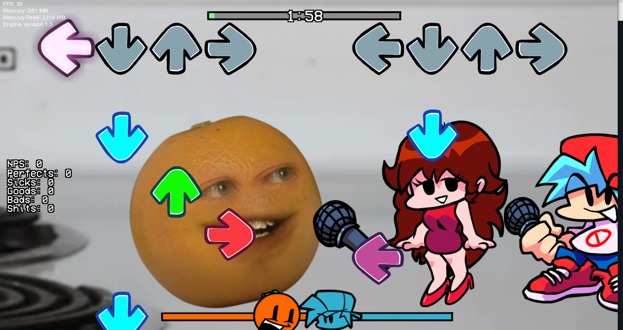 Vs Annoying orange fanmade Mod for Friday Night Funkin' | FNF Mods
