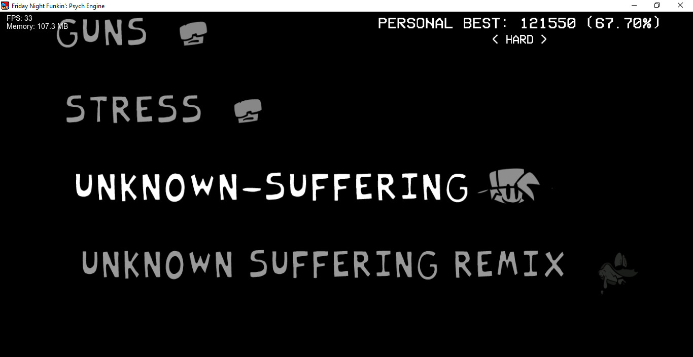 unknown suffering real no faker Mod for Friday Night Funkin' | FNF Mods