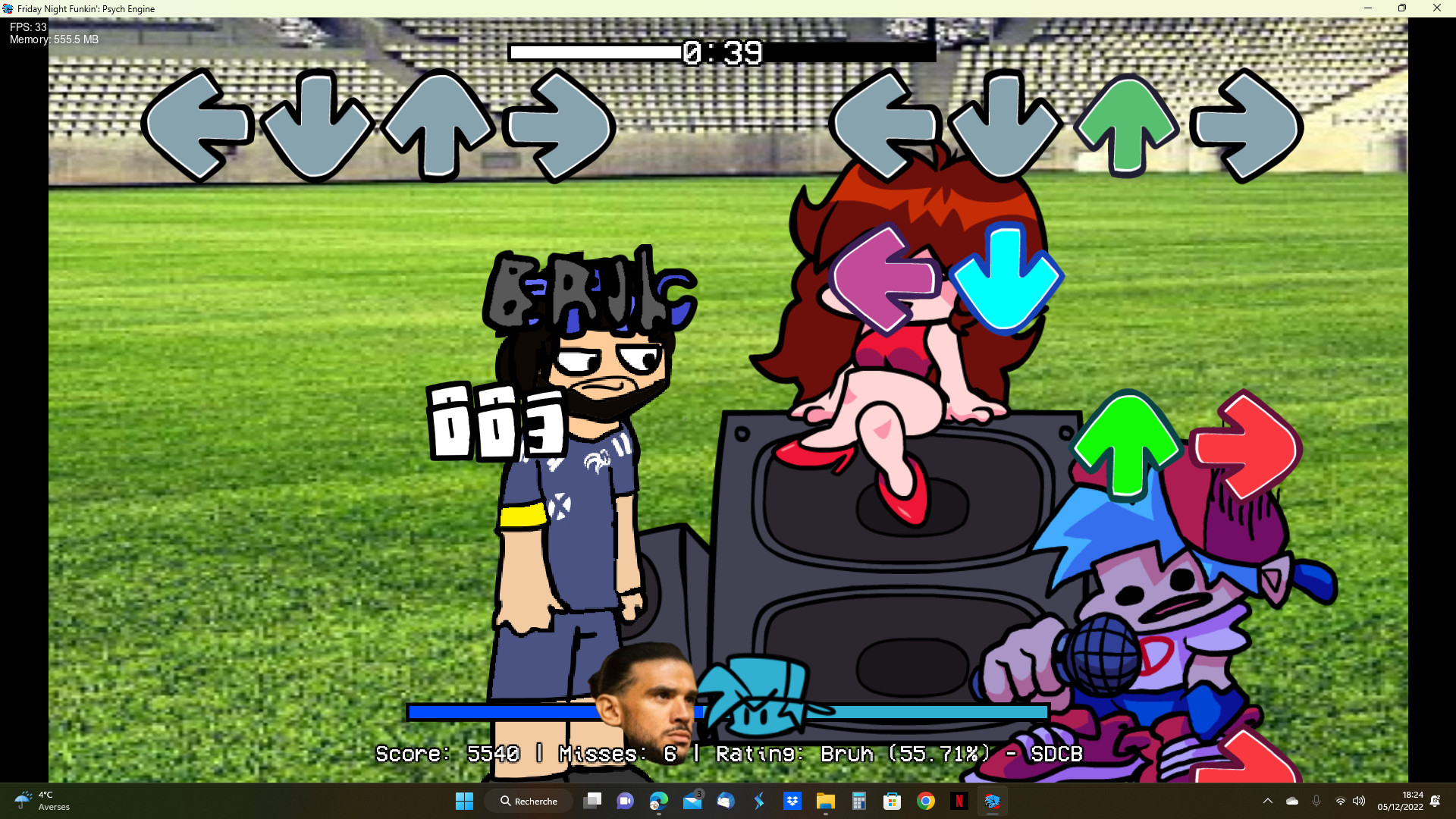 fnf vs aminematue : La Roja eleven all stars [Friday Night Funkin'] [Mods]