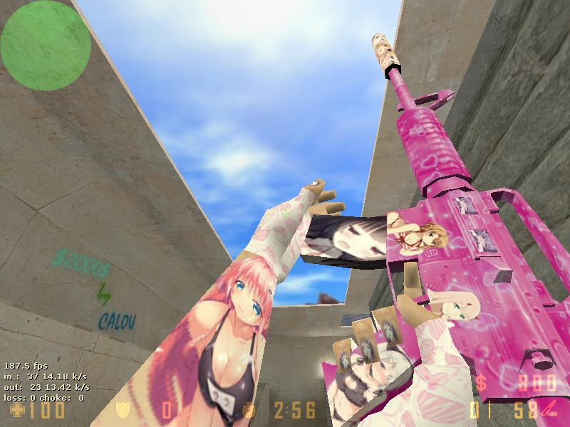 m4a1 Waifu Material Mod for Counter-Strike 1.6 | CS1.6 Mods