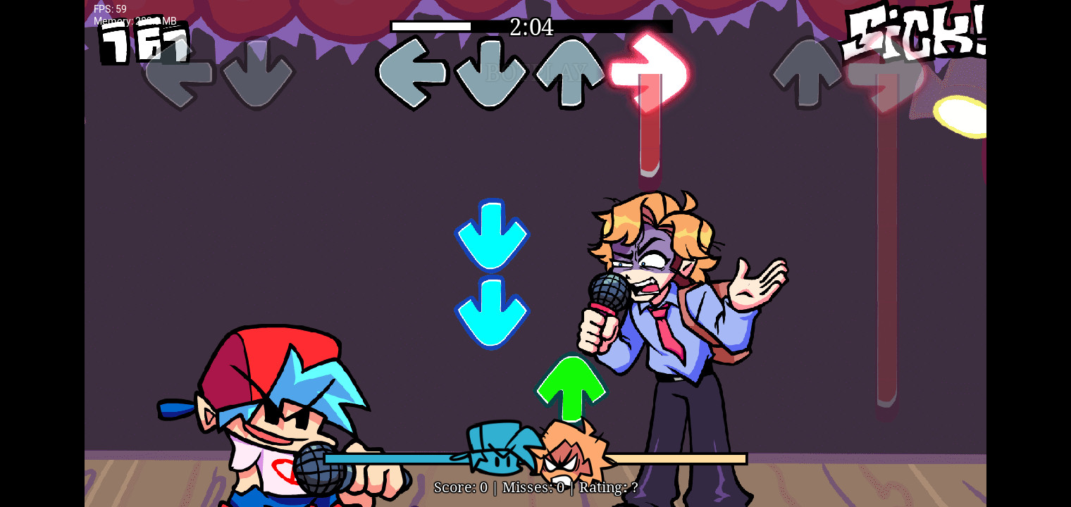 Amusia but bf and senpai sing it Mod for Friday Night Funkin' | FNF Mods
