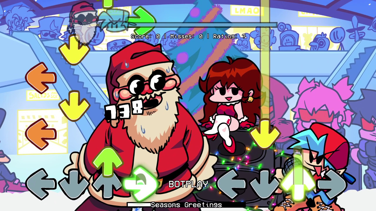 Santa's Shocking Secret (Vs EVIL Mall Santa) [Friday Night Funkin'] [Mods]