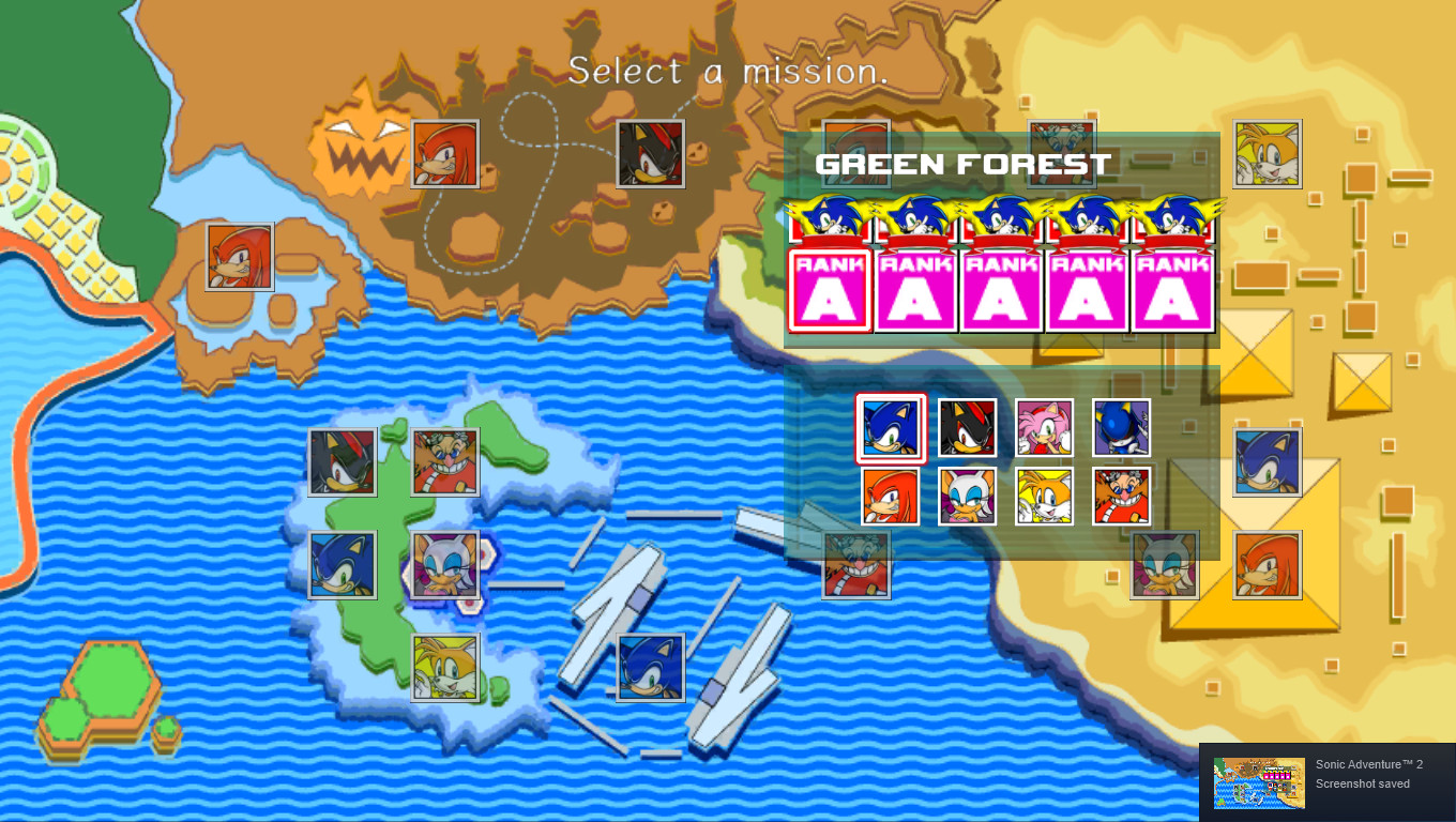 Character Select MINUS [Sonic Adventure 2] [Mods]