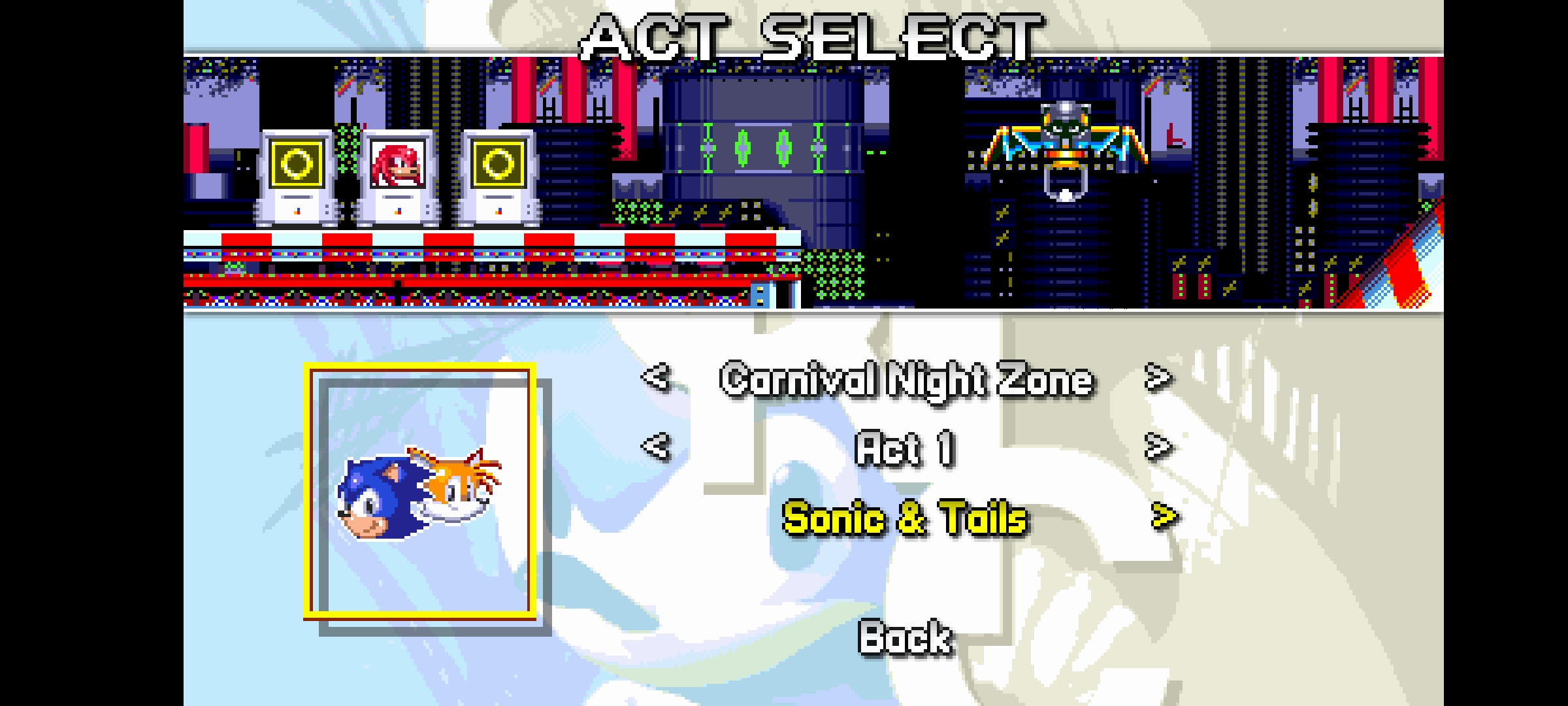 Mania style act select Mod for Sonic 3 A.I.R. | S3AIR Mods