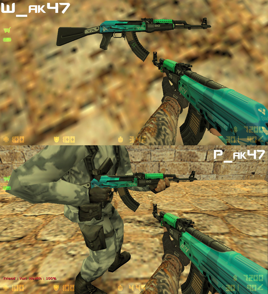 Ak47 CSGO But With CSO Arms [Counter-Strike 1.6] [Mods]