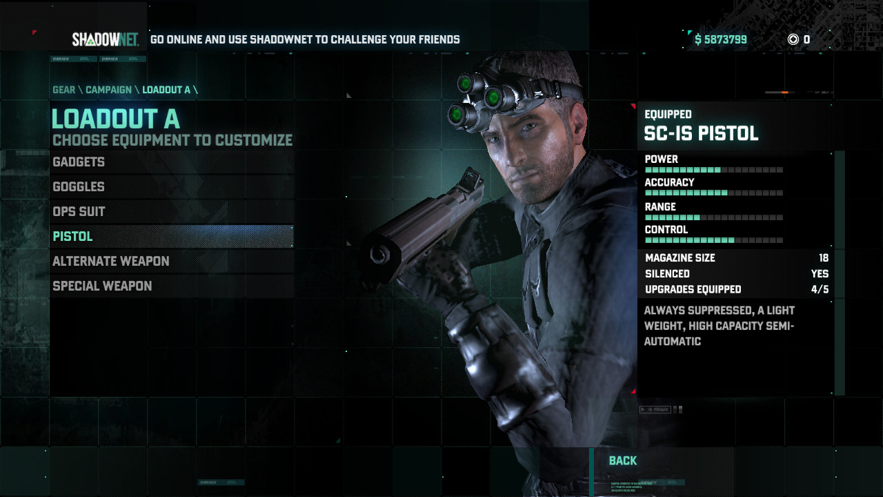 Upper Echelon Torso on Classic Spy Suit Mod for Tom Clancy's Splinter ...