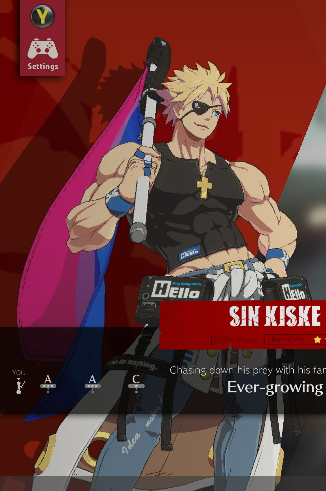 Sin Kiske Bi flag Mod for GUILTY GEAR -STRIVE- | GGST Mods