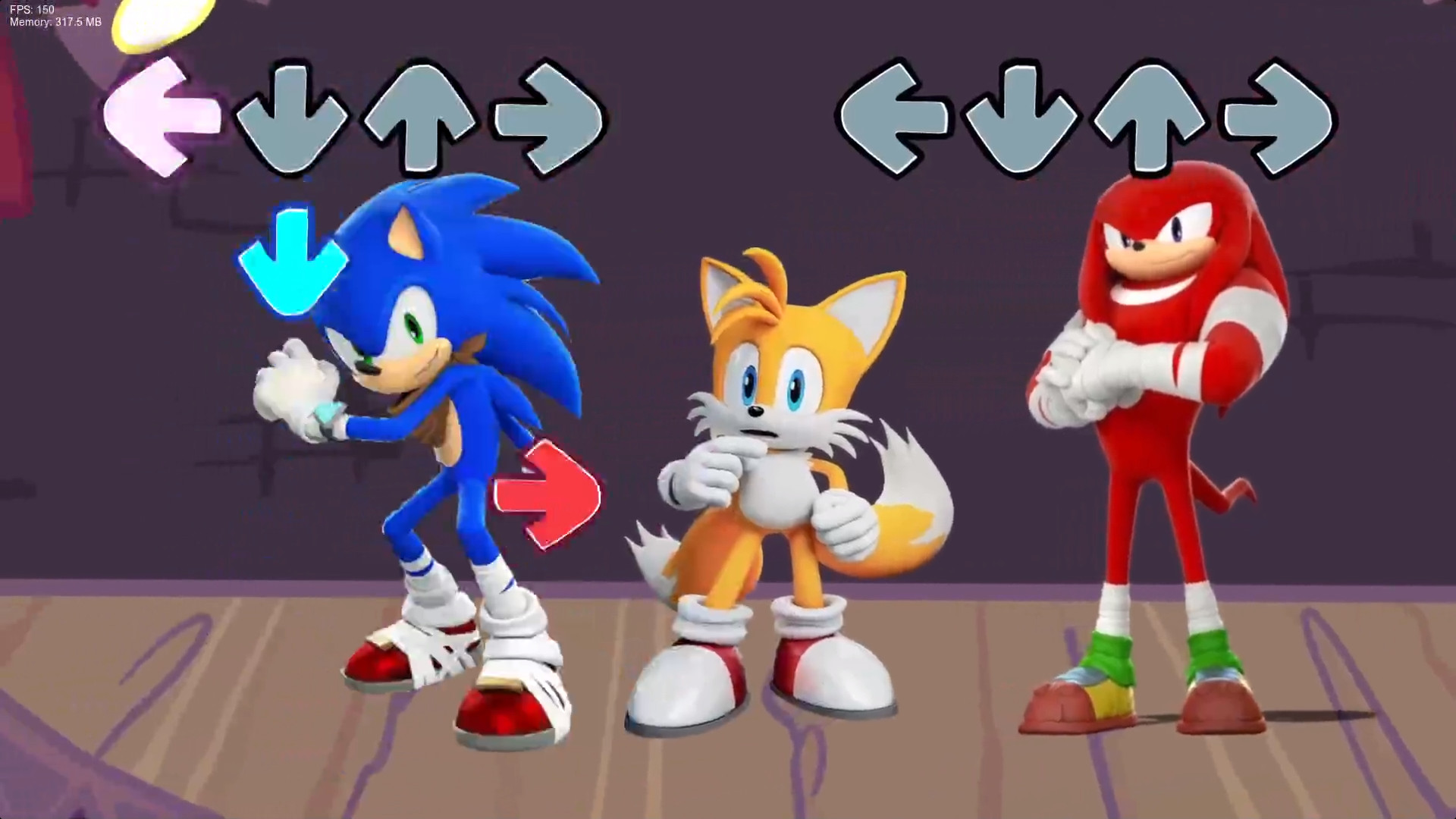 Knuckles Blends A Child Mod for Friday Night Funkin' | FNF Mods