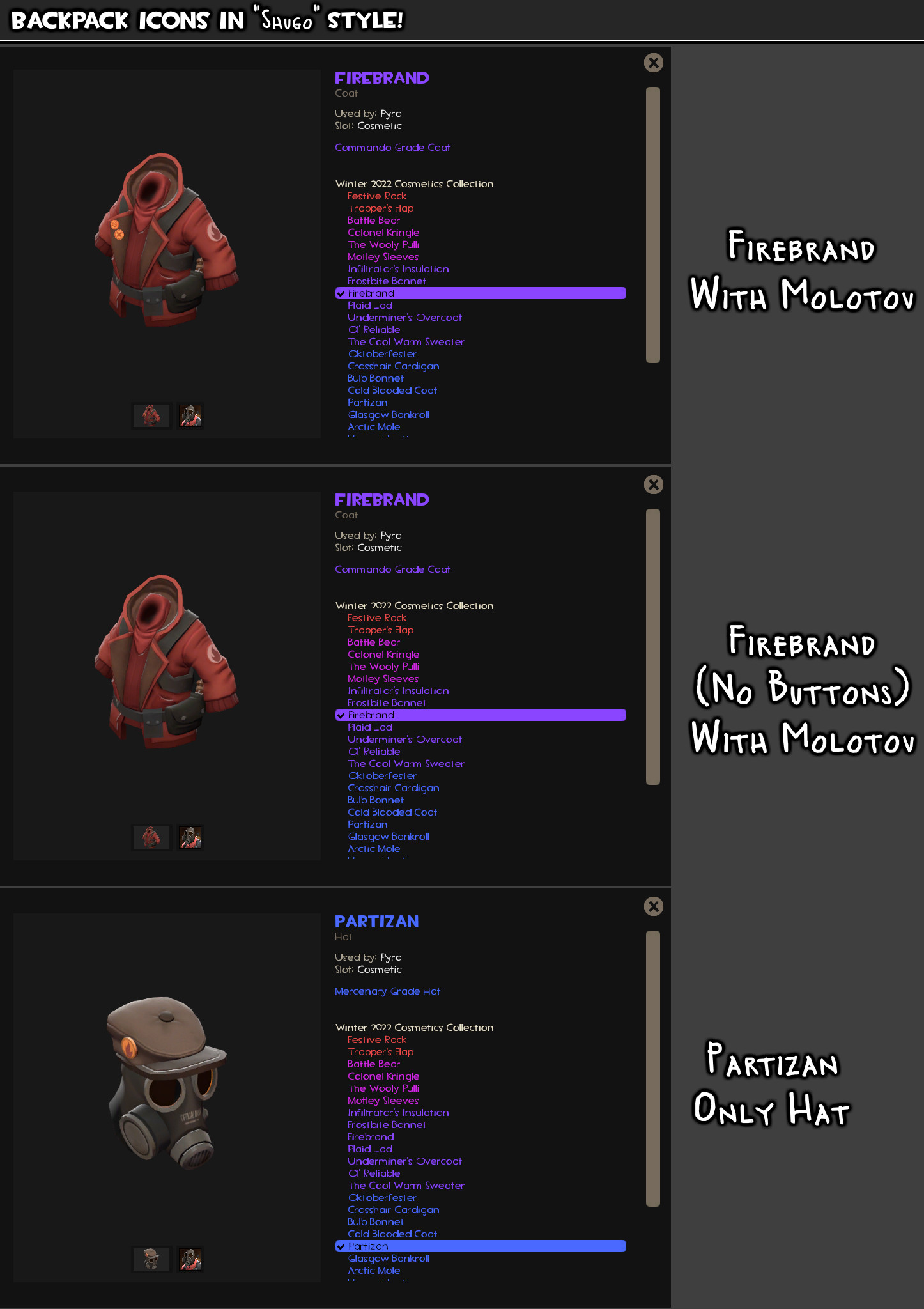 Fire of Revolution Item Set Changes Mod for Team Fortress 2 | TF2 Mods