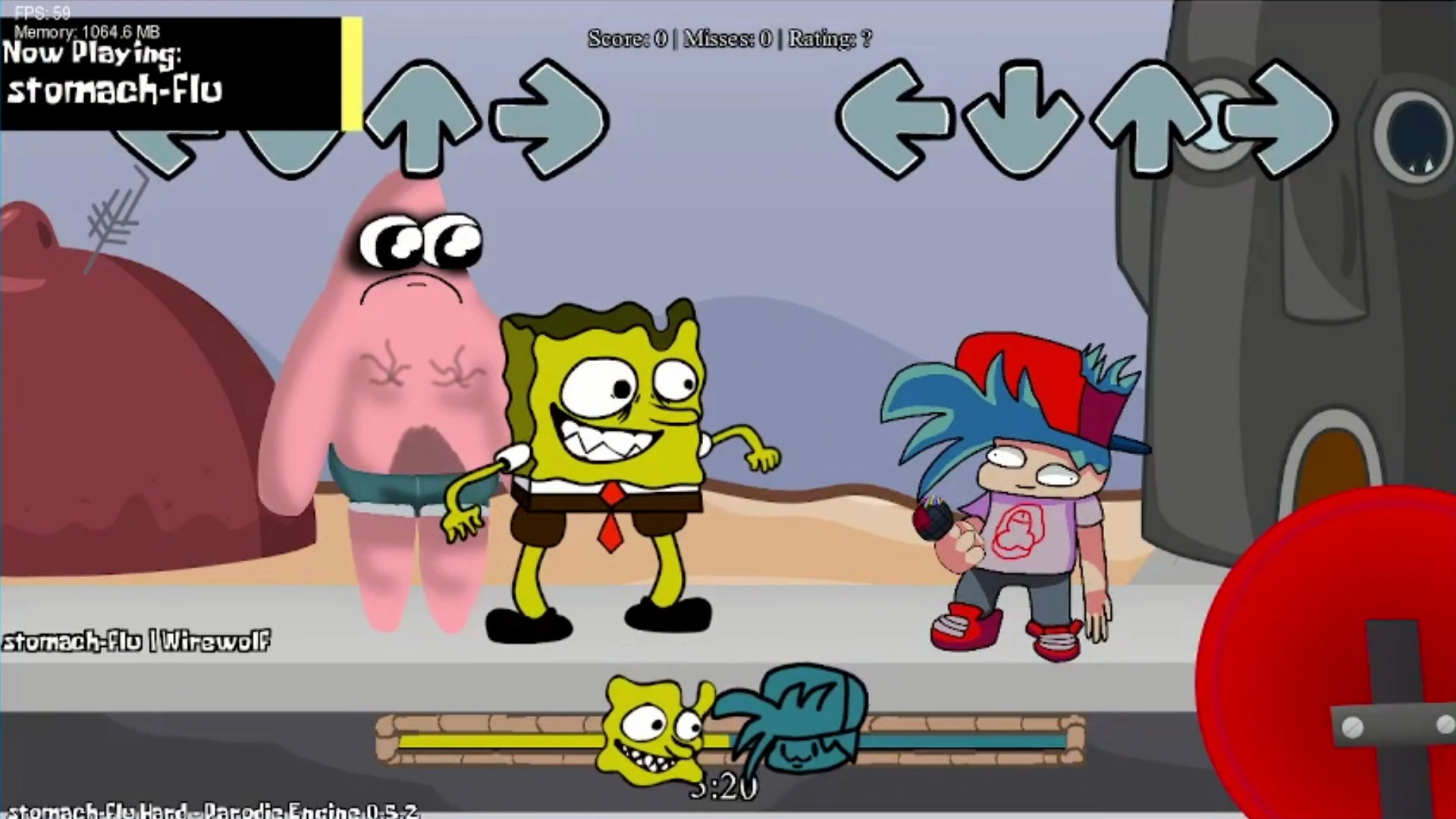 SickPants Spongebob : Resckin [Friday Night Funkin'] [Mods]