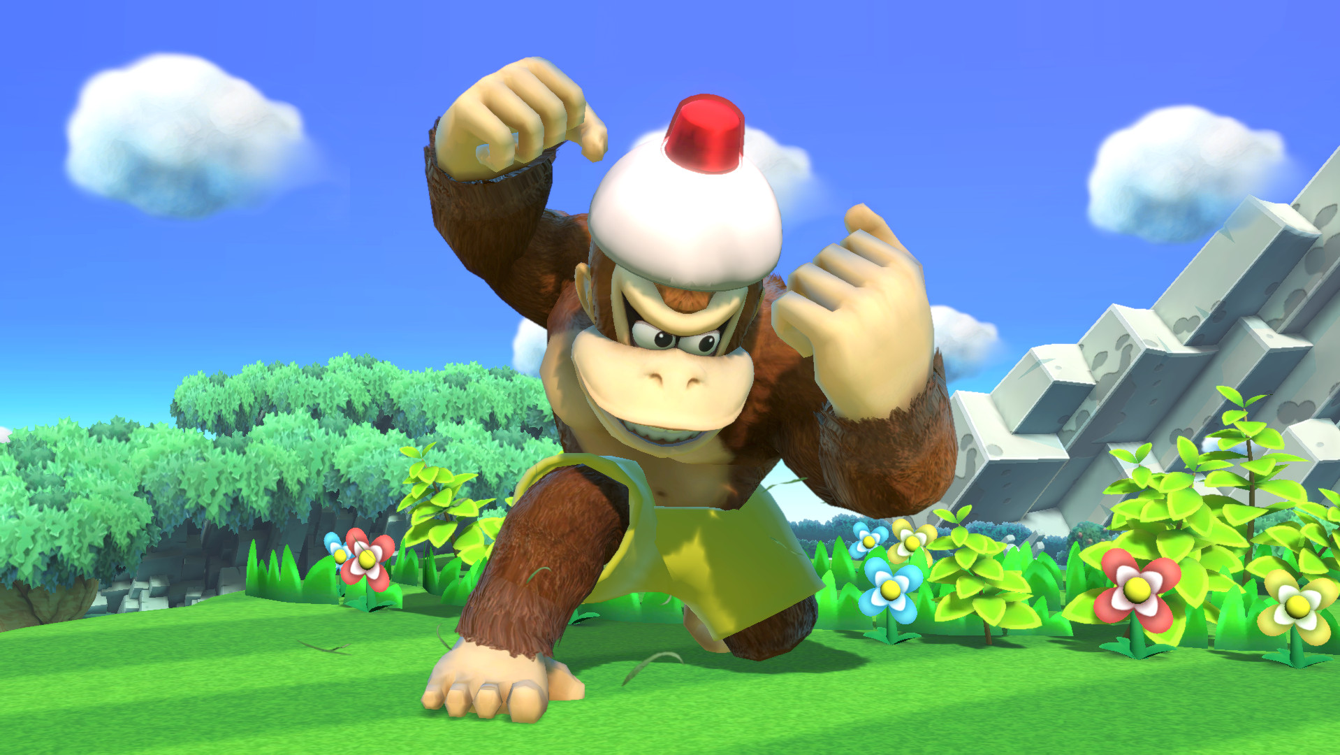 Ape Escape Costume for Donkey Kong Mod for Super Smash Bros. Ultimate ...